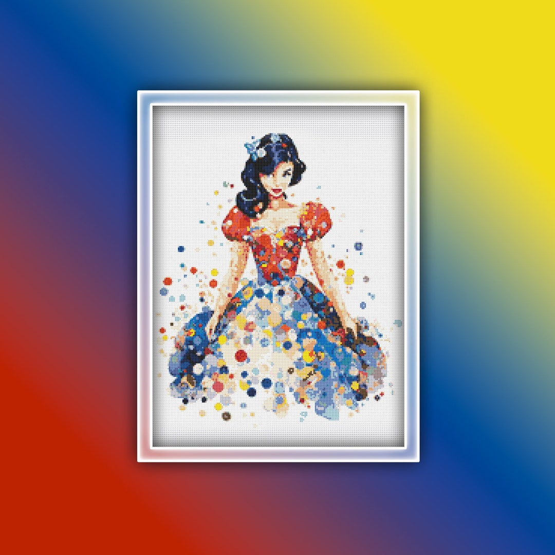 Snow White Cross Stitch Pattern 1 Instant PDF Download - Princess ...