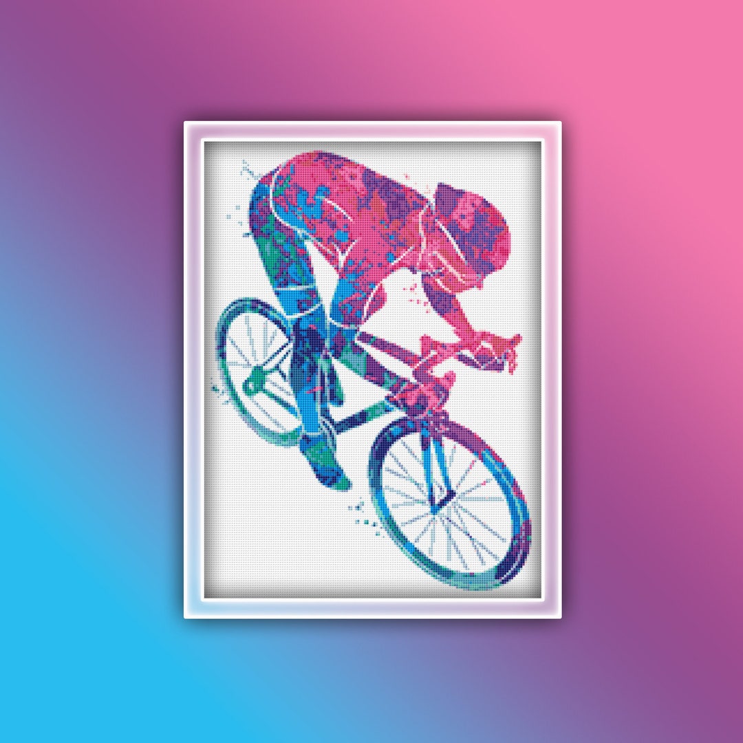 Cyclist Cross Stitch Pattern 5 Instant Download Instant PDF Download ...