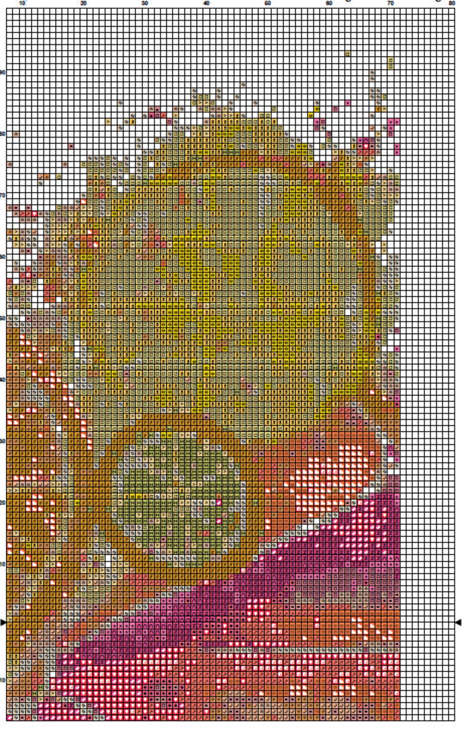 Citrus Fruit Cross Stitch Pattern Instant PDF Download | Etsy