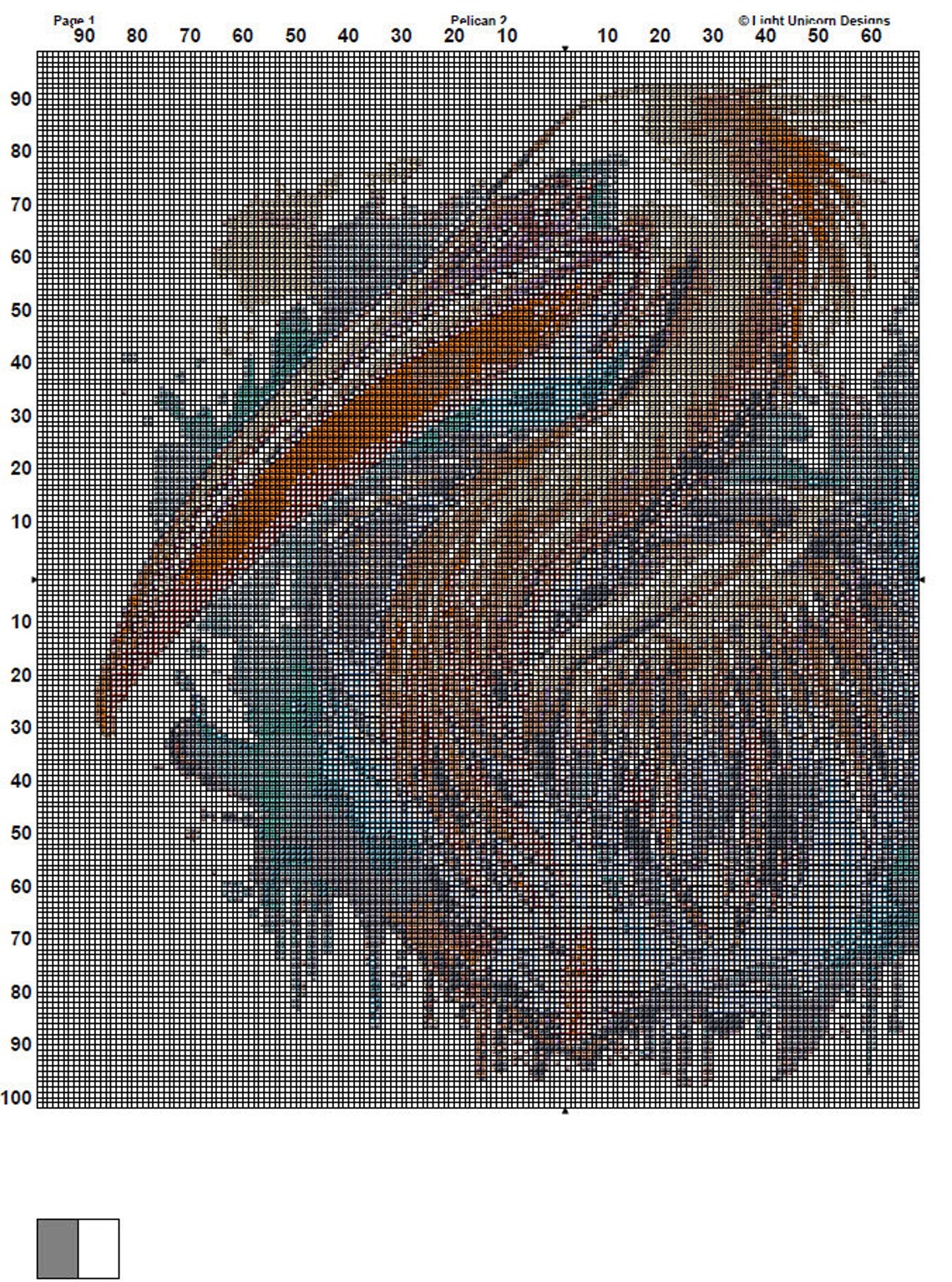 Pelican Cross Stitch Pattern 2 Instant PDF Download - Pelican ...