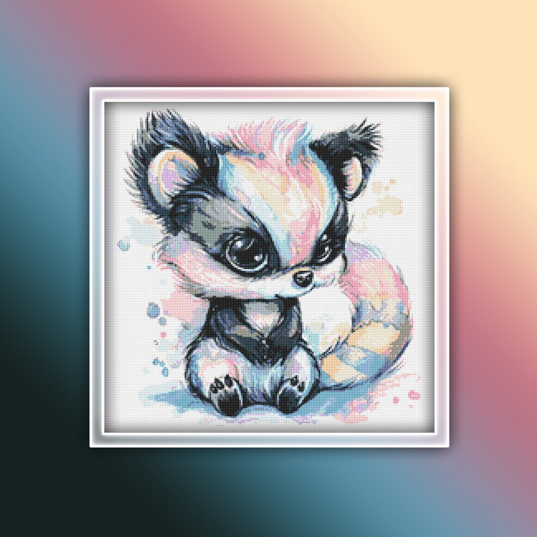 Skunk Cross Stitch Pattern 5 Instant Download Instant PDF Download ...
