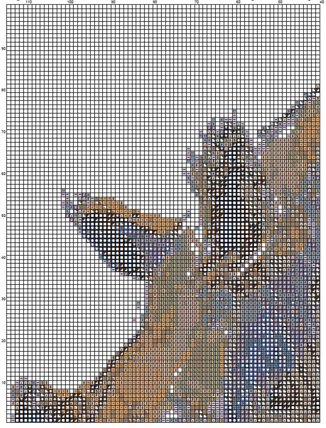 Rhino Cross Stitch Pattern 6 Instant PDF Download Rhinoceros - Etsy