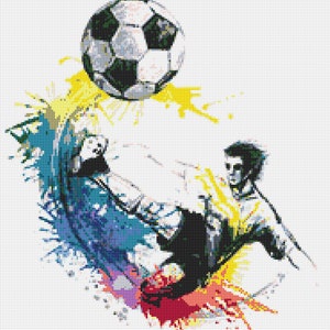Soccer Player Cross Stitch Pattern 3 Instant Download Instant | Etsy