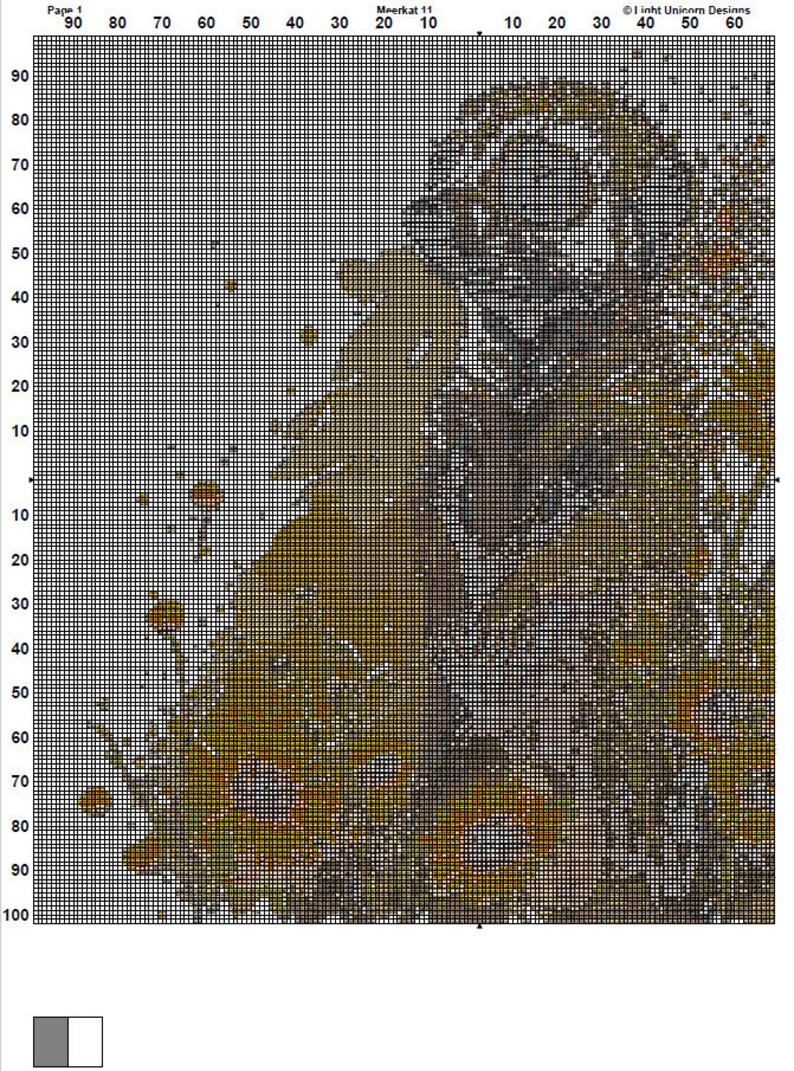 Meerkat Cross Stitch Pattern 11 Instant PDF Download - Watercolor Cross ...