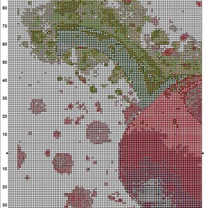 Chili Cross Stitch Pattern Instant PDF Download - Red Chili Watercolor ...
