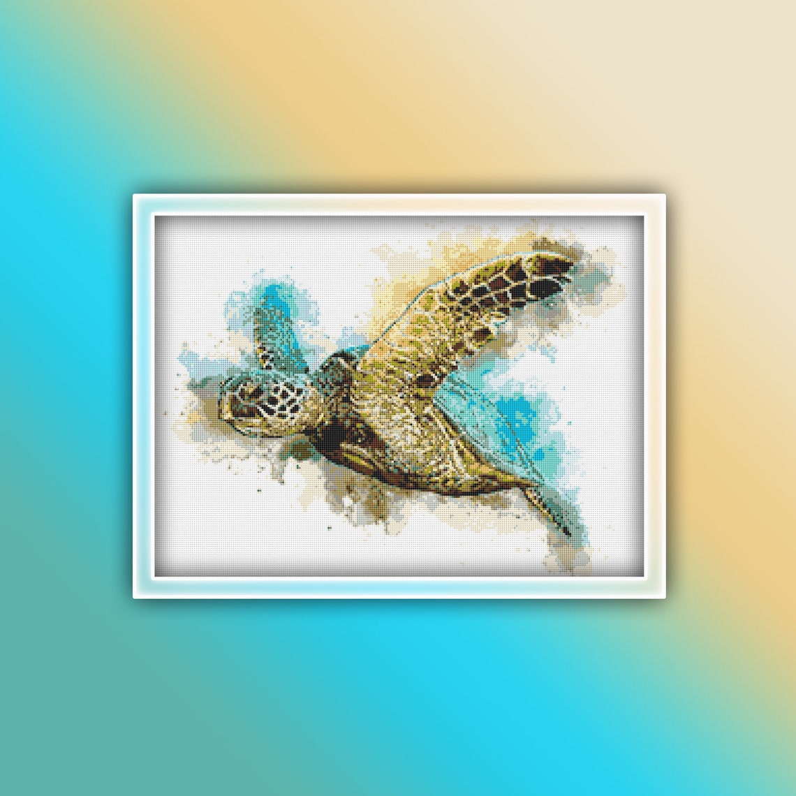Sea Turtle Cross Stitch Pattern 9 Instant PDF Download Sea - Etsy