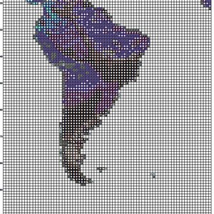 World Map Cross Stitch Pattern 4 Instant PDF Download Earth | Etsy