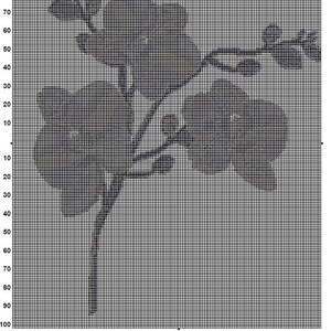 Orchid Cross Stitch Pattern 2 Instant PDF Download - Flowers Watercolor ...