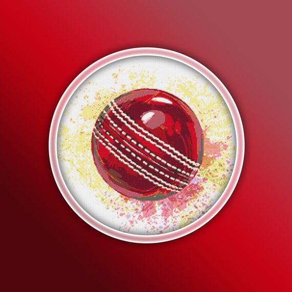 Cricket Ball Cross Stitch Pattern 1 Instant Download Instant | Etsy