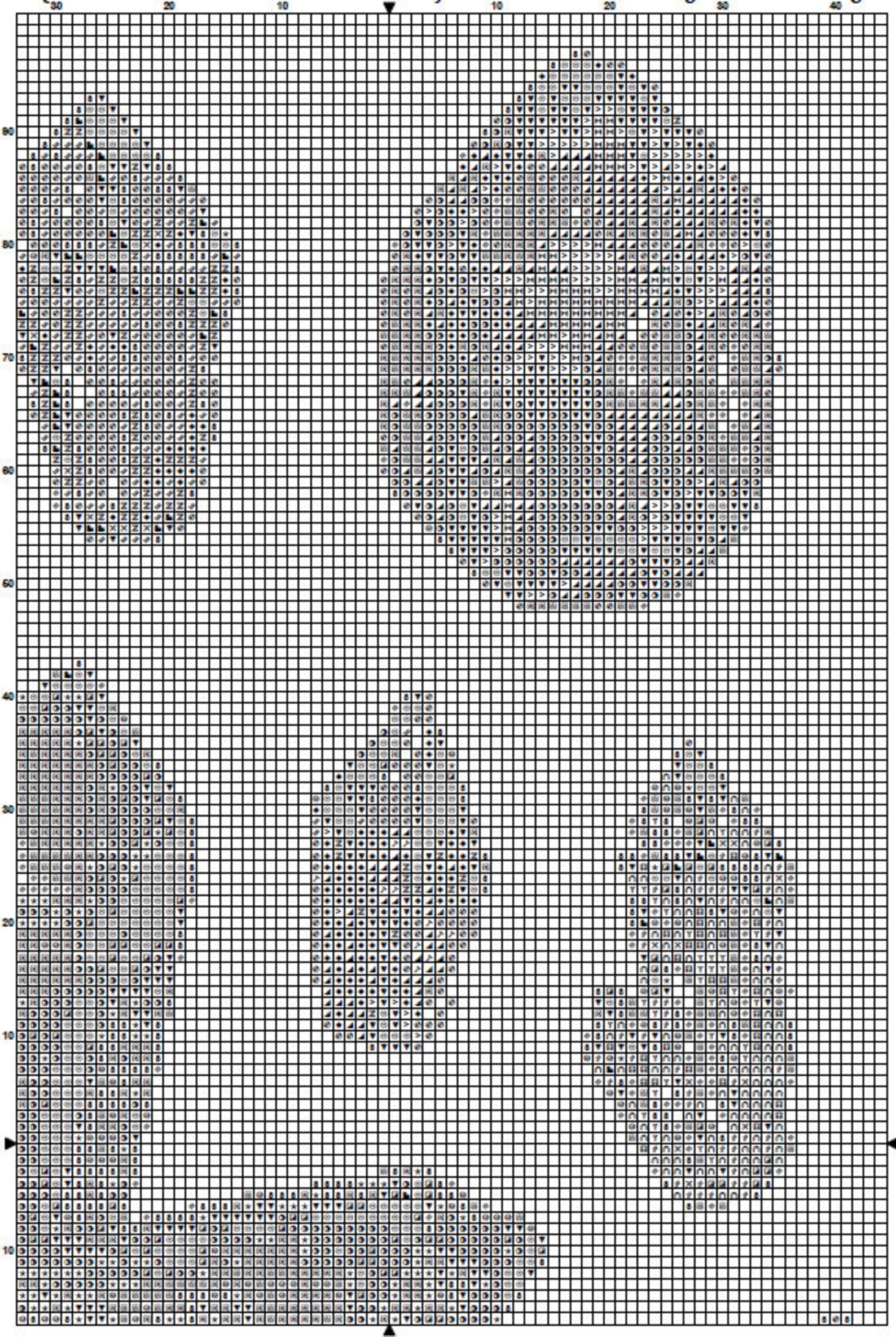 Crystals Cross Stitch Pattern 1 Instant PDF Download Crystal - Etsy