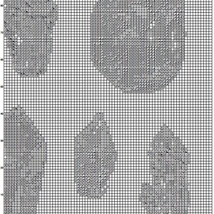 Crystals Cross Stitch Pattern 1 Instant PDF Download Crystal - Etsy
