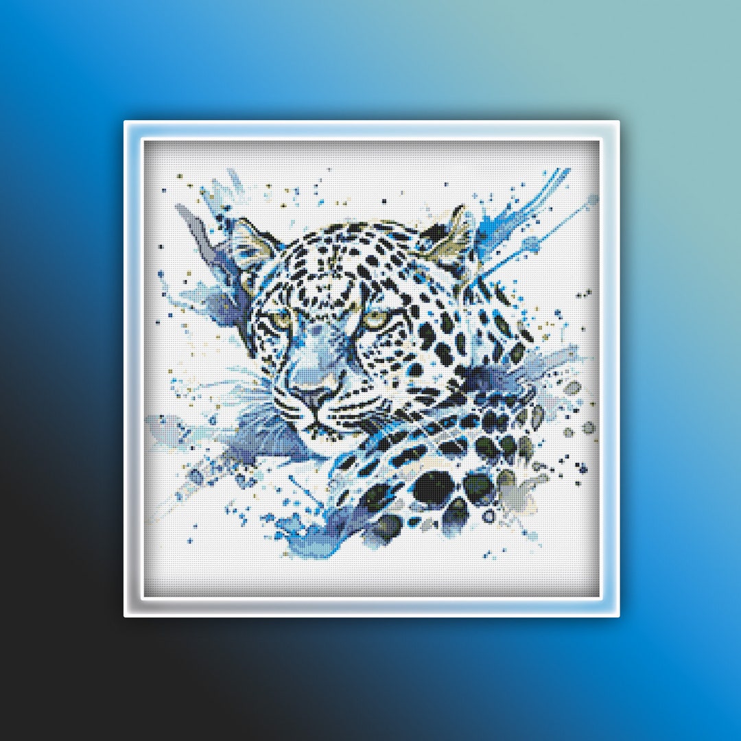 Snow Leopard Cross Stitch Pattern 11 Instant PDF Download - Leopard ...