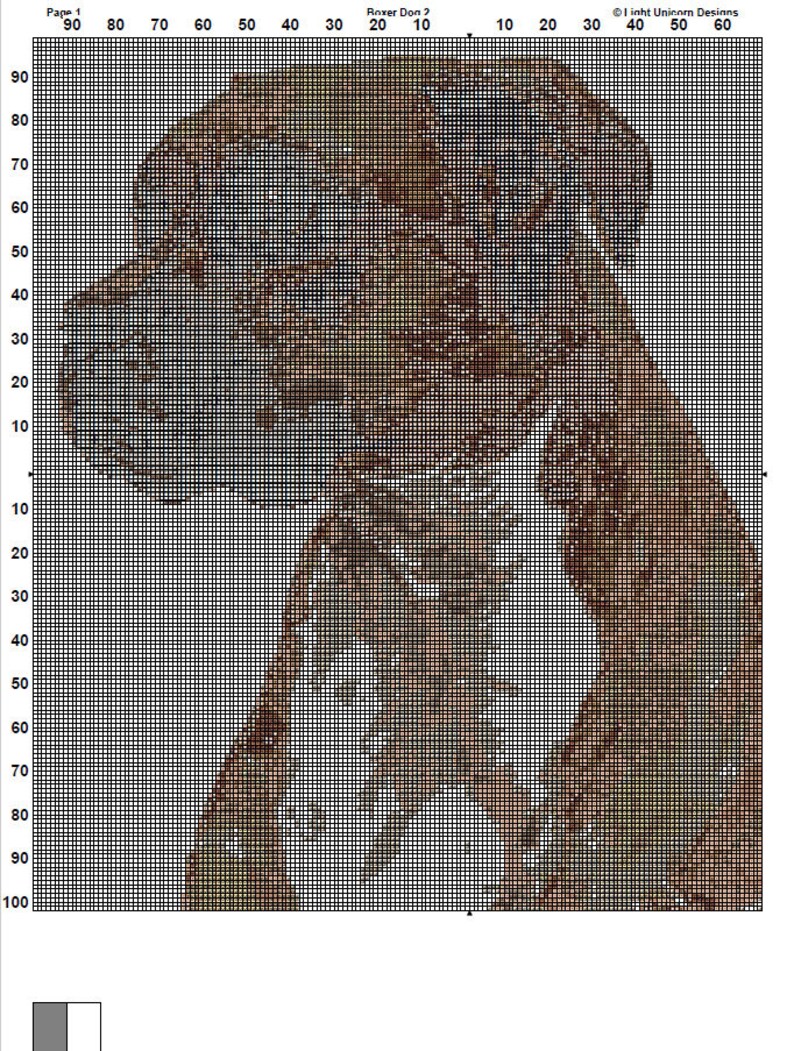 Boxer Dog Cross Stitch Pattern 2 Instant PDF Download - Boxer Dog ...