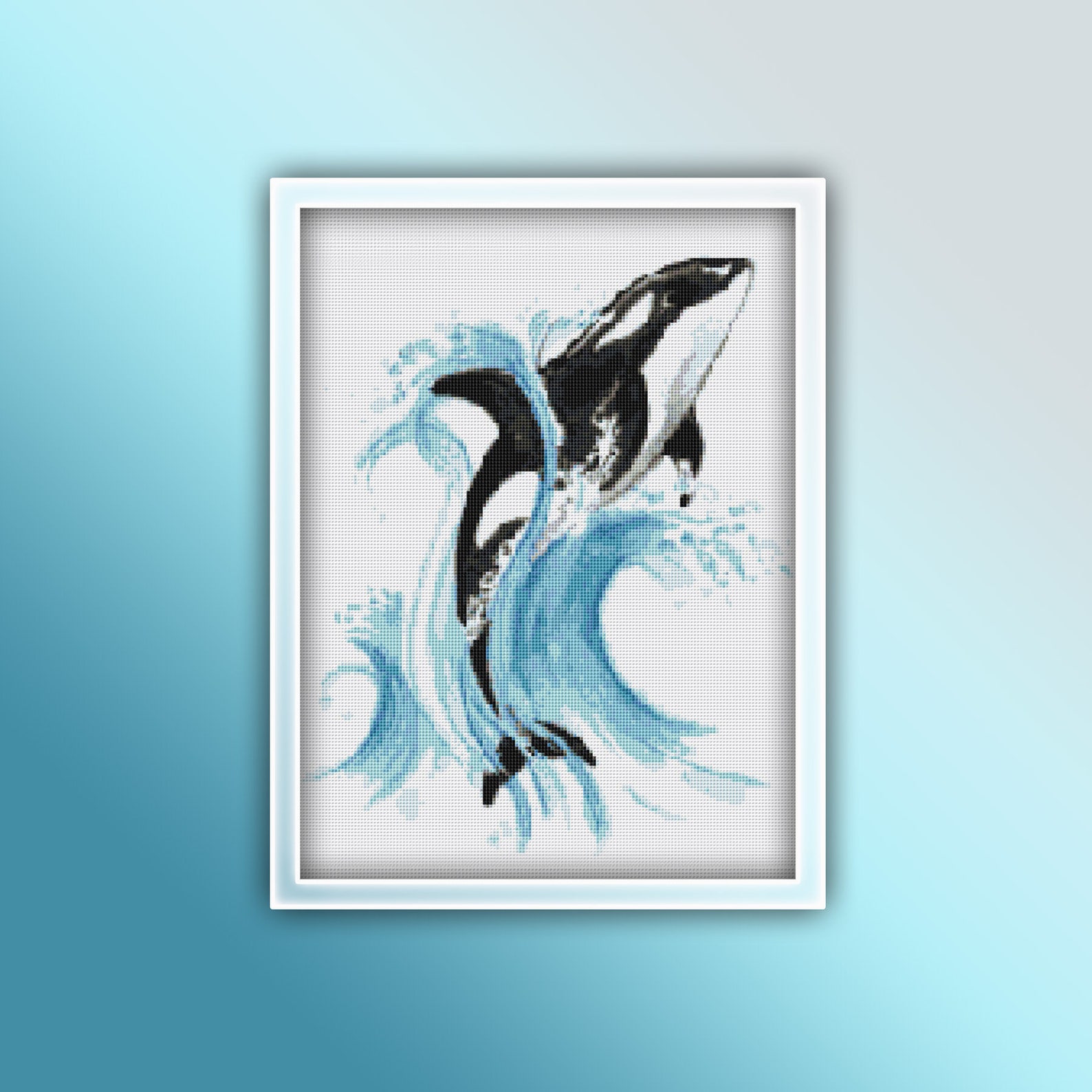 Orca Cross Stitch Pattern 1 Instant PDF Download Orca | Etsy