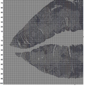 Lips Cross Stitch Pattern 3 Instant PDF Download - Red Lips Watercolor ...