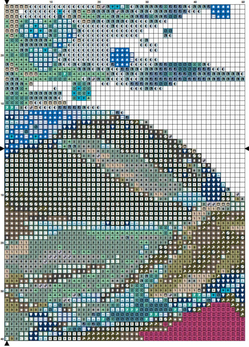 Dolphin Cross Stitch Pattern 3 Instant PDF Download Dolphin - Etsy