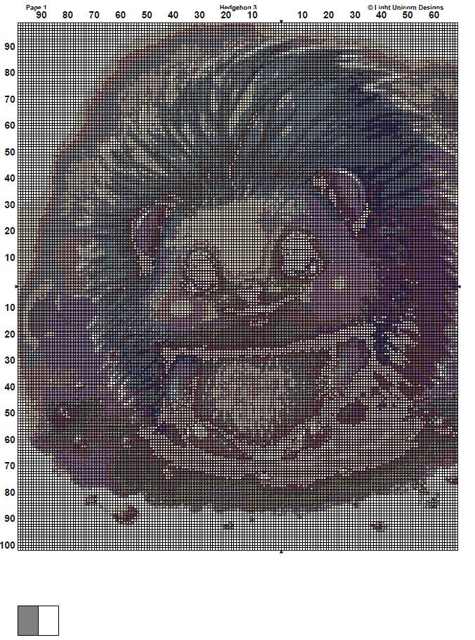 Hedgehog Cross Stitch Pattern 3 Instant PDF Download - Watercolor Cross ...