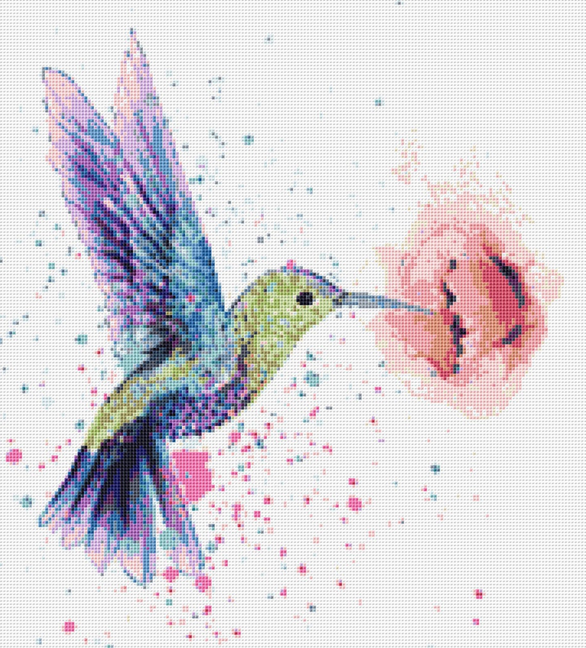 Hummingbird Cross Stitch Pattern 30 Instant PDF Download - Etsy