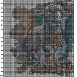 Sheep Cross Stitch Pattern 17 Instant Download Instant PDF Download ...