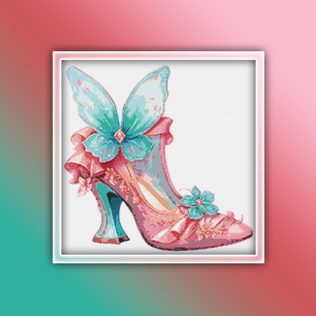Fairy Tale Shoe Cross Stitch Pattern 5 Instant PDF Download - Lady ...