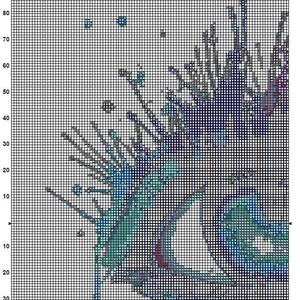 Eye Cross Stitch Pattern 6 Instant PDF Download - Eye With Butterflies ...