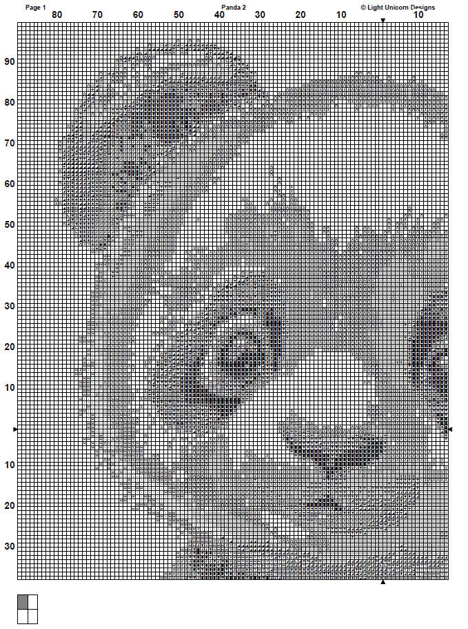 Panda Cross Stitch Pattern 2 Instant Download Instant PDF - Etsy