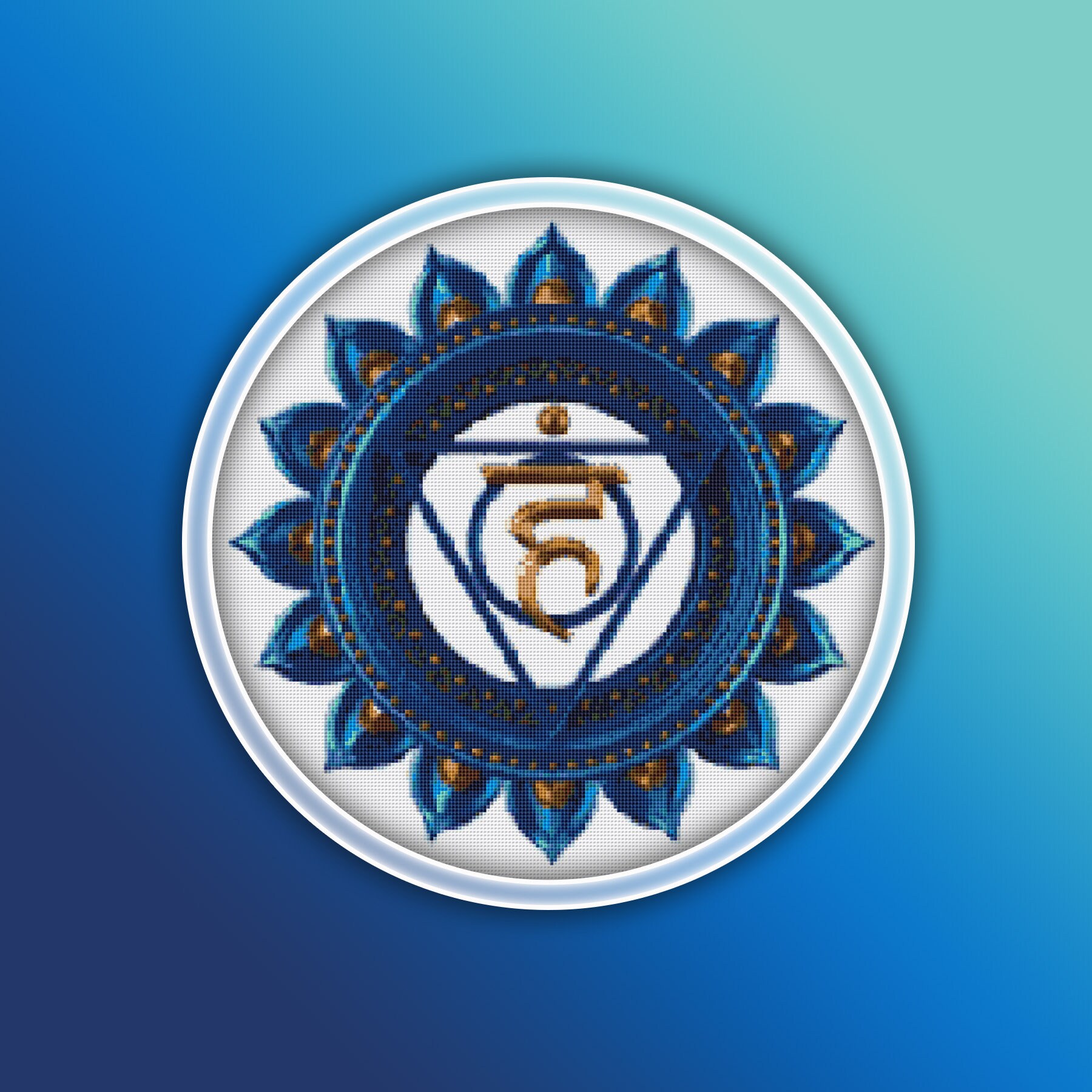 Vishuddha Cross Stitch Pattern 1 Instant Download Instant PDF | Etsy