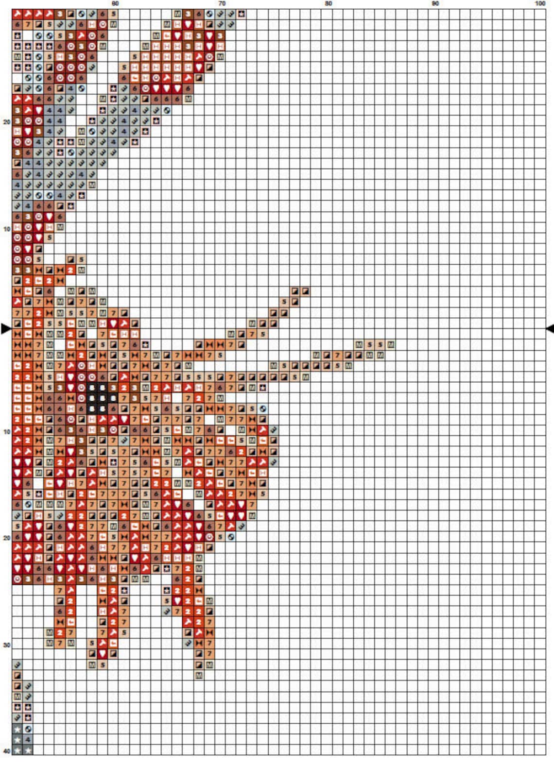 Lion Fish Cross Stitch Pattern 1 Instant Download Instant PDF - Etsy