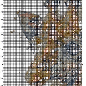 Giraffe Cross Stitch Pattern 1 Instant PDF Download - Giraffe ...