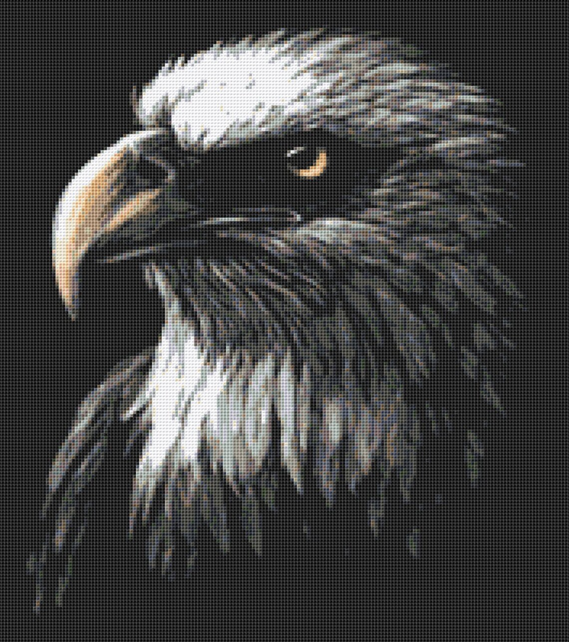 Bald Eagle Cross Stitch Pattern Instant Download Instant PDF | Etsy
