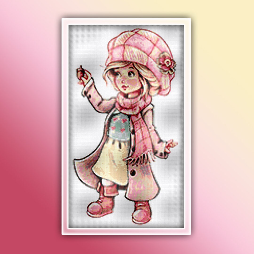 Girl Cross Stitch Pattern 1 Instant Download Instant PDF - Etsy