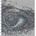 Blue Eye Cross Stitch Pattern 2 Instant PDF Download Blue - Etsy