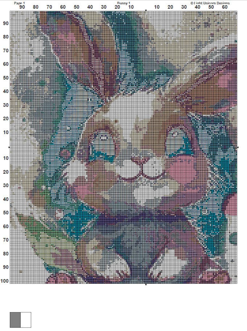 Bunny Cross Stitch Pattern 1 Instant Download Instant PDF - Etsy