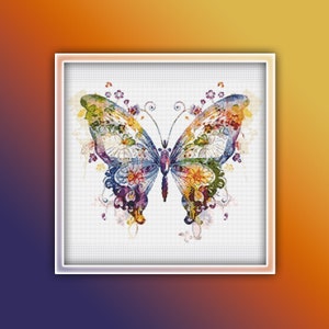 Butterfly Cross Stitch - Etsy