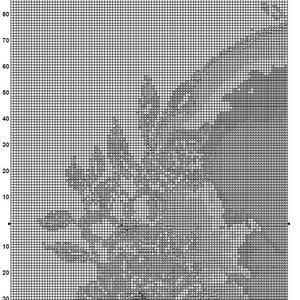 Pink Moon Cross Stitch Pattern Instant PDF Download - Moon Watercolor ...