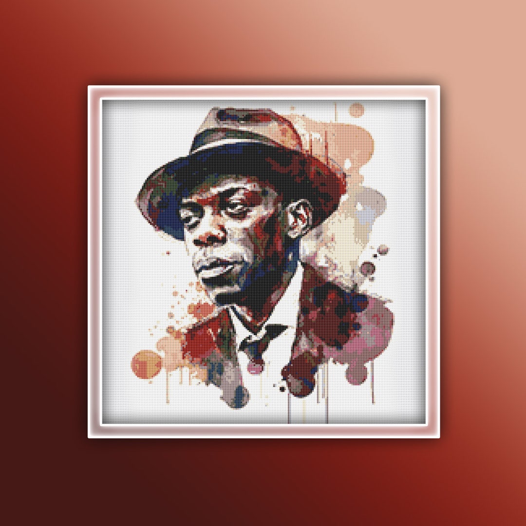 Robert Johnson Cross Stitch Pattern 1 Instant PDF Download - Robert ...