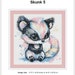 Skunk Cross Stitch Pattern 5 Instant Download Instant PDF Download ...