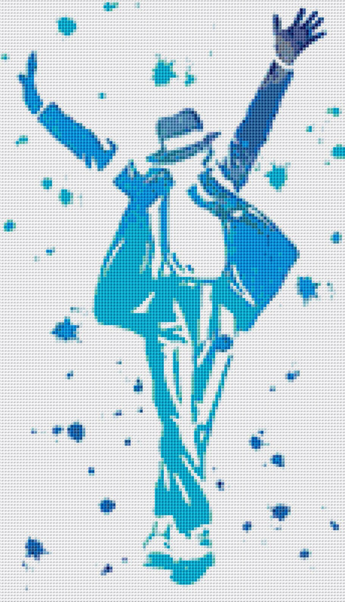Michael Jackson Cross Stitch Pattern Instant PDF Download | Etsy