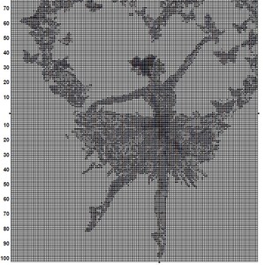 Ballerina Heart Cross Stitch Pattern 1 Instant PDF Download - Ballerina ...