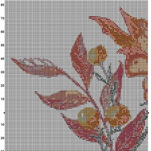Tea Rose Cross Stitch Pattern 1 Instant PDF Download | Rose Watercolor ...