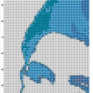Elvis Presley Cross Stitch Pattern Instant PDF Download - Elvis Presley ...