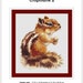 Chipmunk Cross Stitch Pattern 2 Instant PDF Download - Etsy