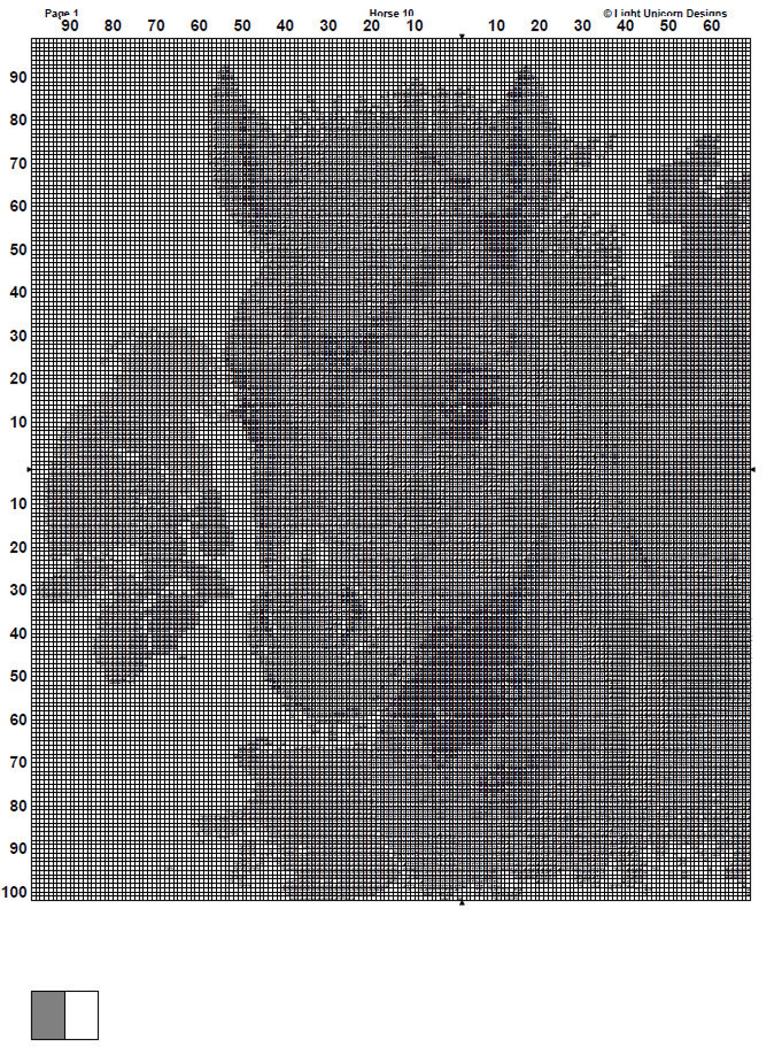 Horse Cross Stitch Pattern 10 Instant PDF Download Horse - Etsy