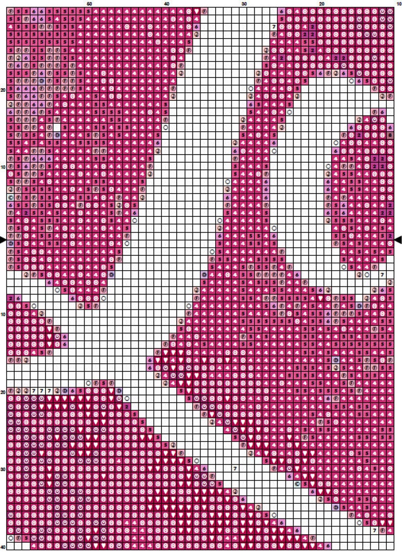Love Heart Cross Stitch Pattern 1 Instant Download Instant PDF - Etsy