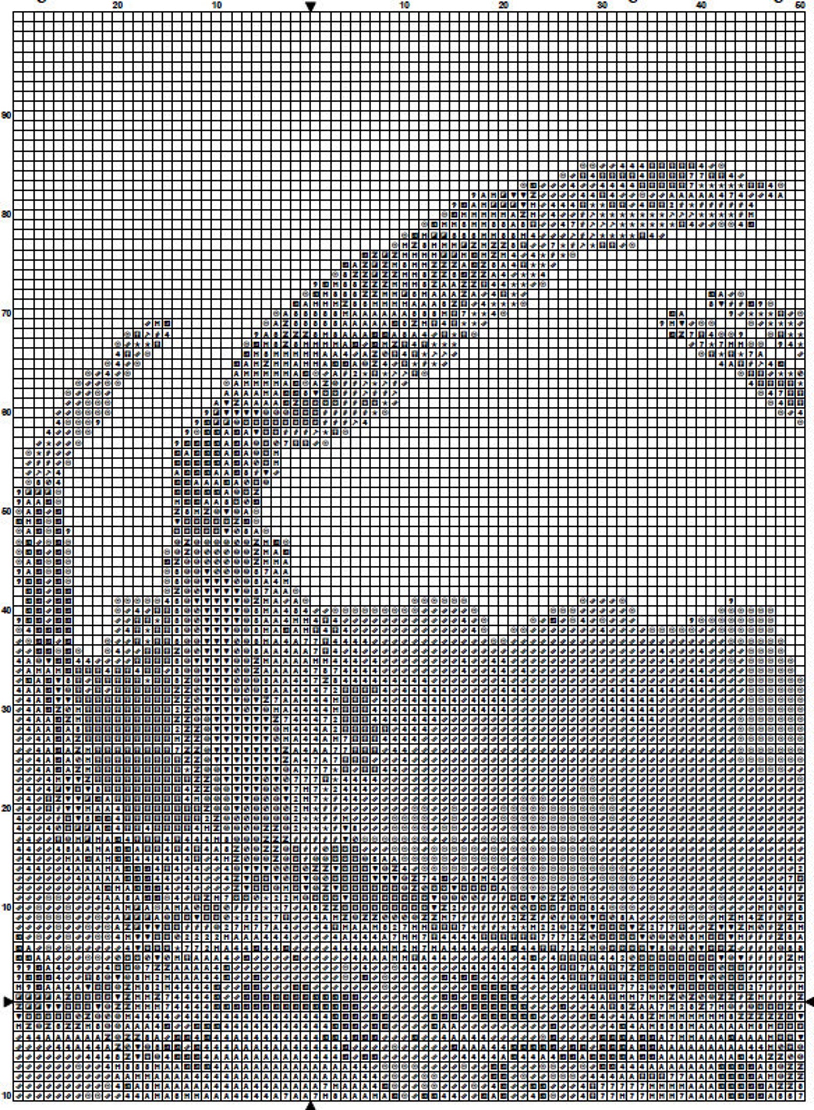 Crab Cross Stitch Pattern Instant PDF Download Crab - Etsy