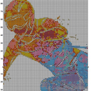 Ski Cross Stitch Pattern Instant Download Instant PDF Download - Skier ...