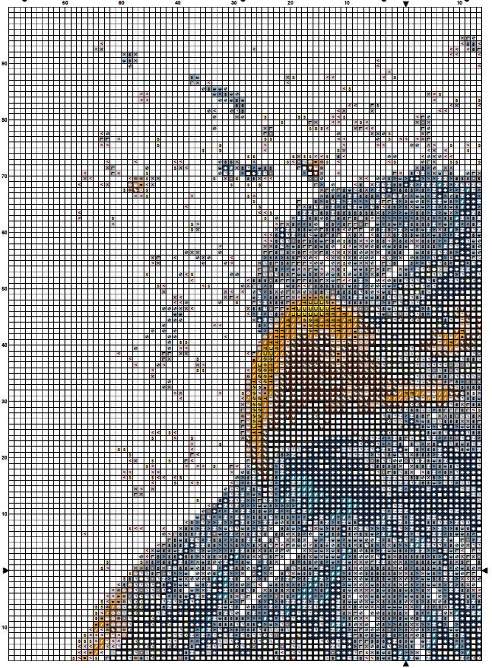 Eagle Cross Stitch Pattern 1 Instant PDF Download Eagle - Etsy