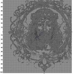 Jesus Christ Cross Stitch Pattern 2 Instant PDF Download - Jesus of ...