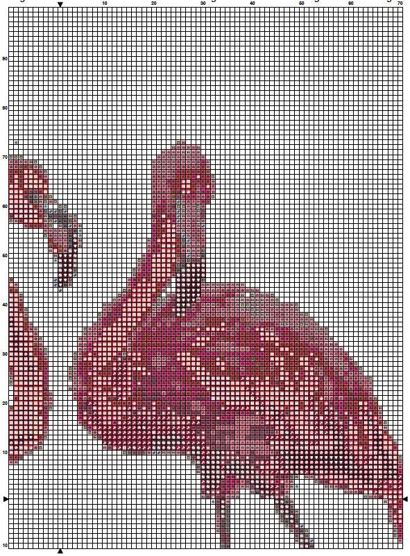 Flamingo Cross Stitch Pattern 8 Instant PDF Download | Etsy