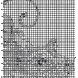 White Mouse Cross Stitch Pattern 1 Instant PDF Download - Rat ...